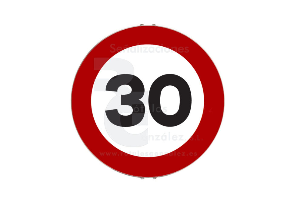 Señal de Código de Acero (R-301) Velocidad máxima - Rótulos González, S ... Señal de Código de Acero (R-301) Velocidad máxima - Rótulos González, S ...