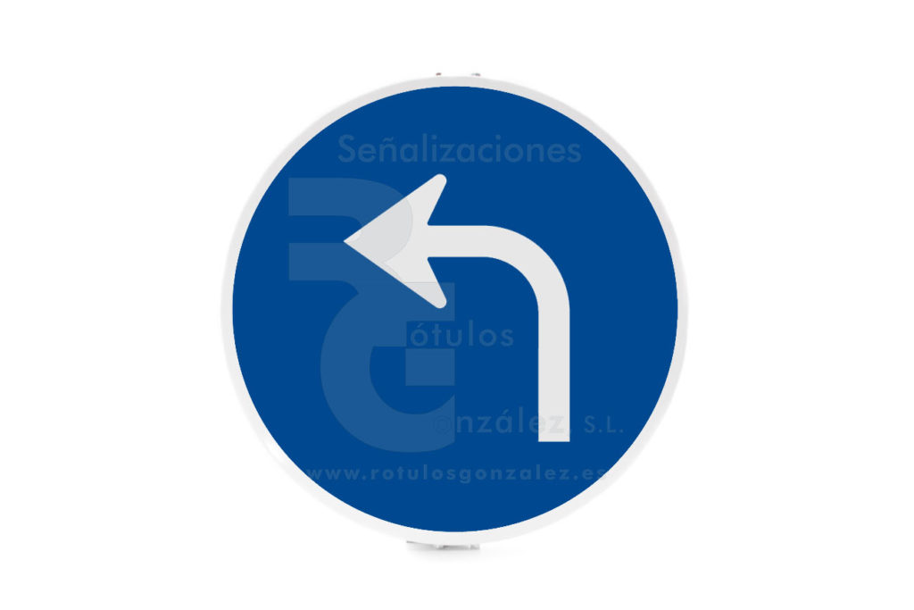 Señal de Código de Acero (R-400e) Sentido obligatorio - Rótulos ... Señal de Código de Acero (R-400e) Sentido obligatorio - Rótulos ...